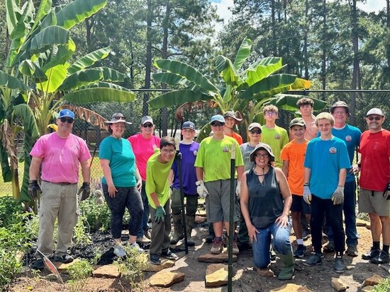 Boy Scouts adopt garden bed at Lone Star College-Kingwood